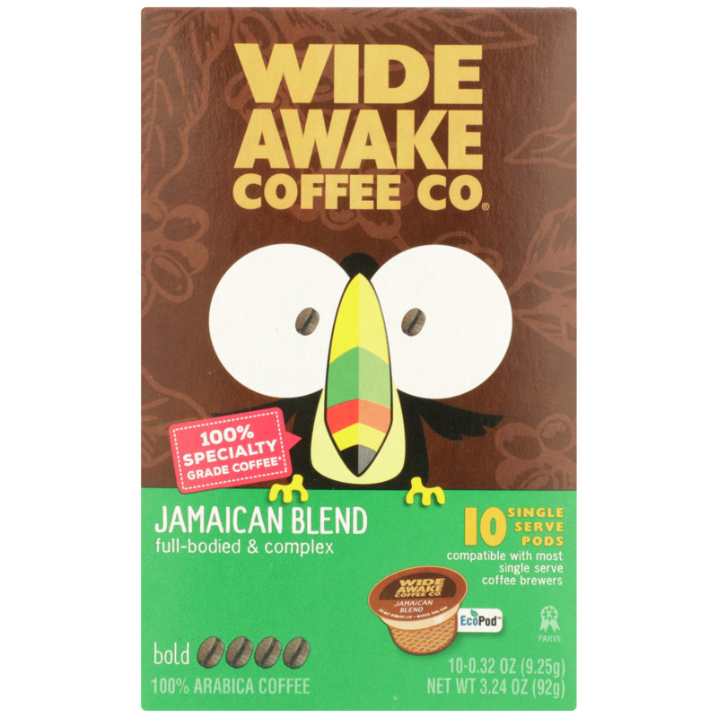 Bold Roast Jamaican Blend 100% Arabica Coffee Single Serve Pods - Wide ...